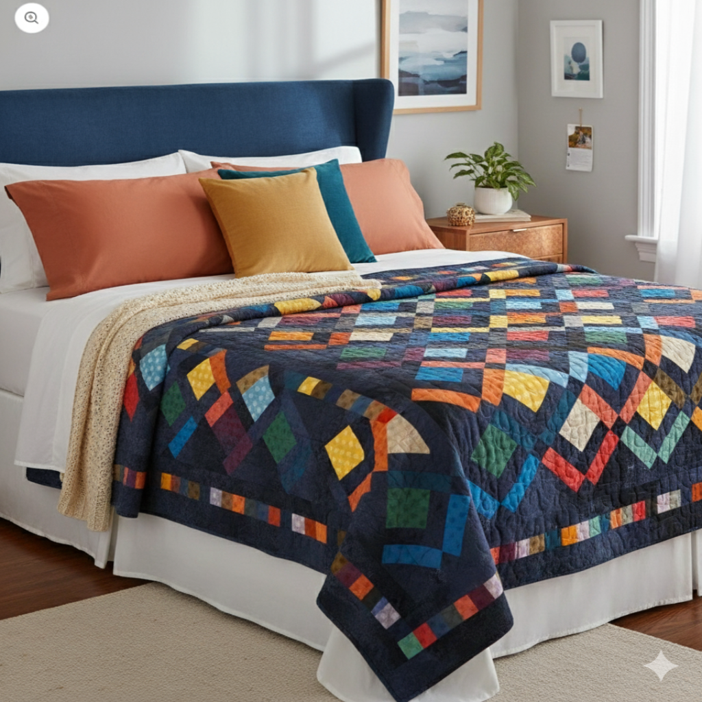 Sunny Garden Path — Quilt Pattern (PDF) by Golden Threads™